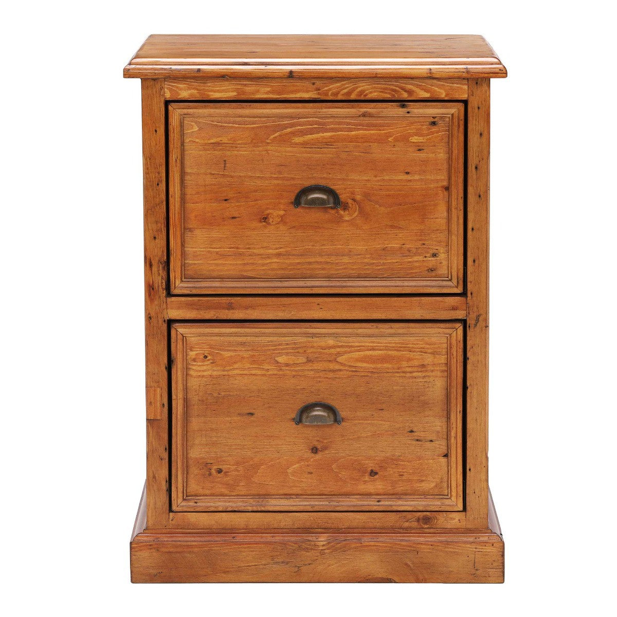 Oxford Light Pine 2 Drawer Filing Cabinet – HomePlus Furniture