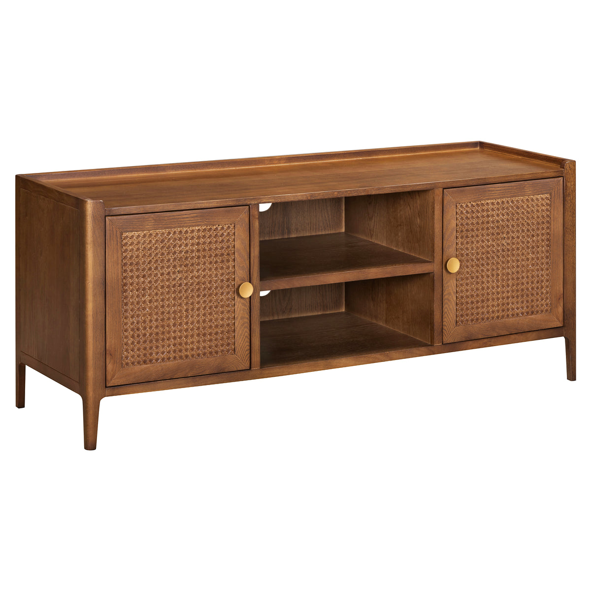 Lombok Walnut Rattan Large TV Unit – HomePlus Furniture