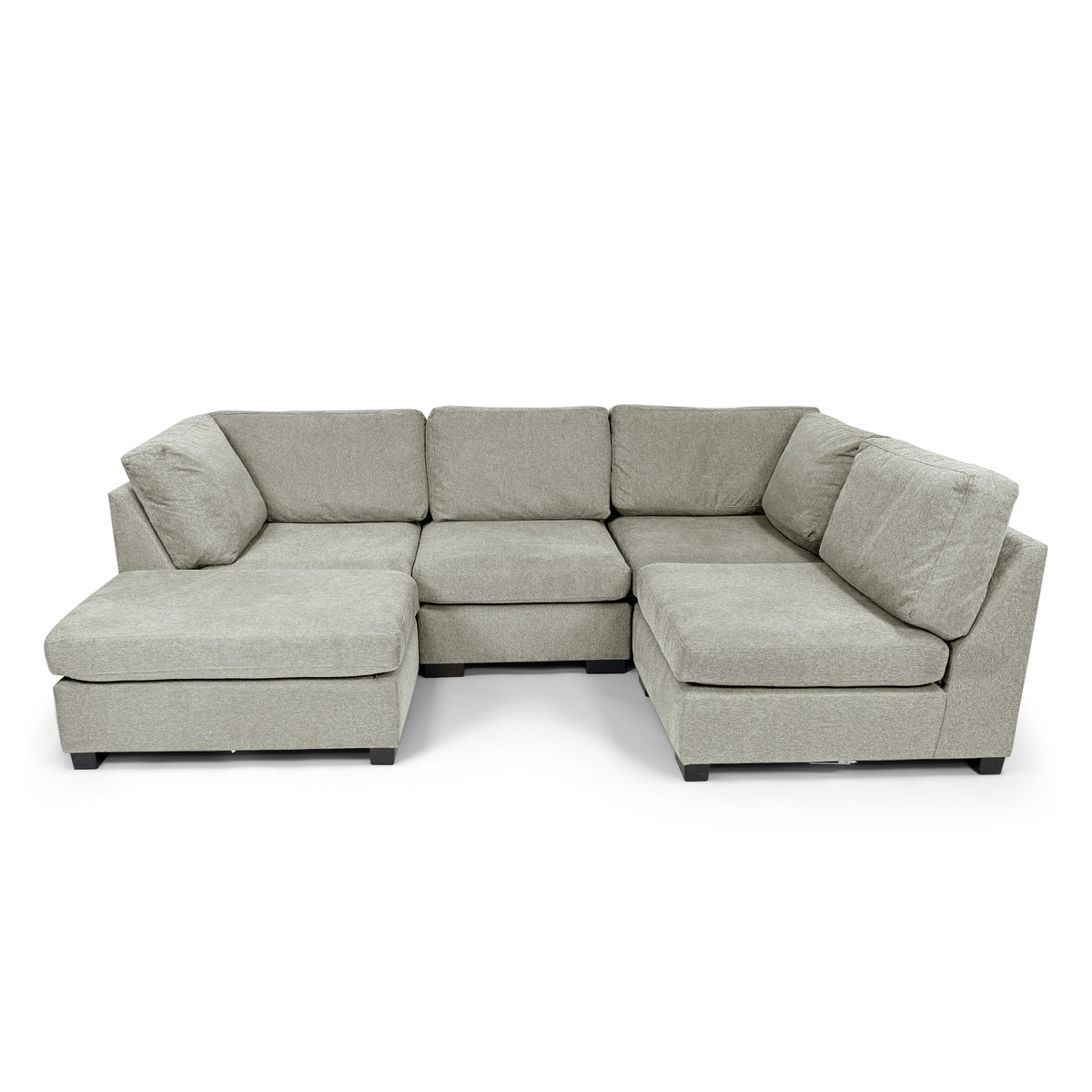 Knightsbridge Grey Full Corner Modular Sofa – HomePlus Furniture