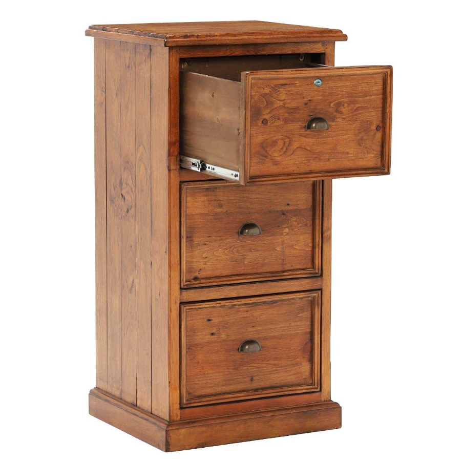 Oxford Light Pine 3 Drawer Filing Cabinet – HomePlus Furniture