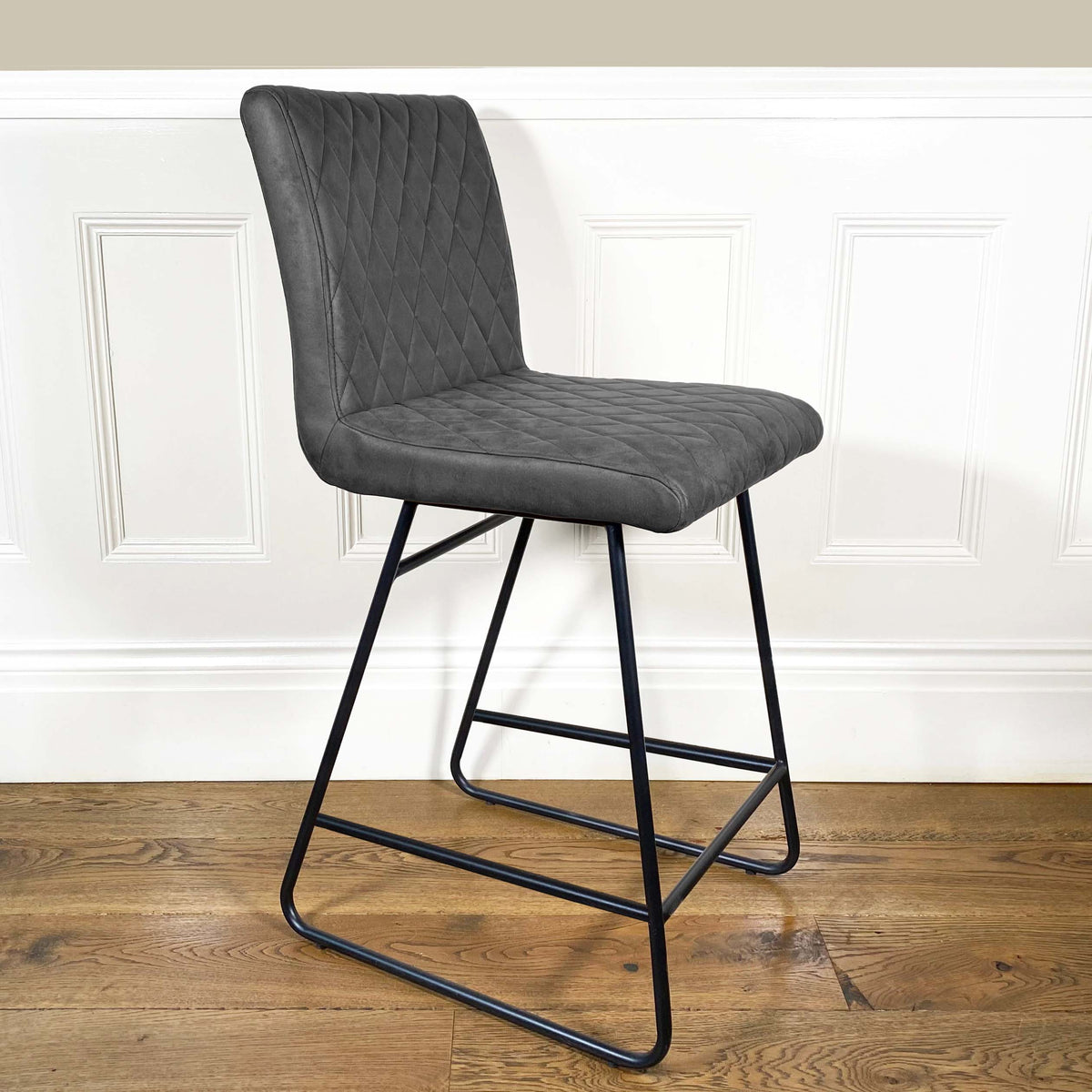 Diamond Bar Stool | Grey – HomePlus Furniture
