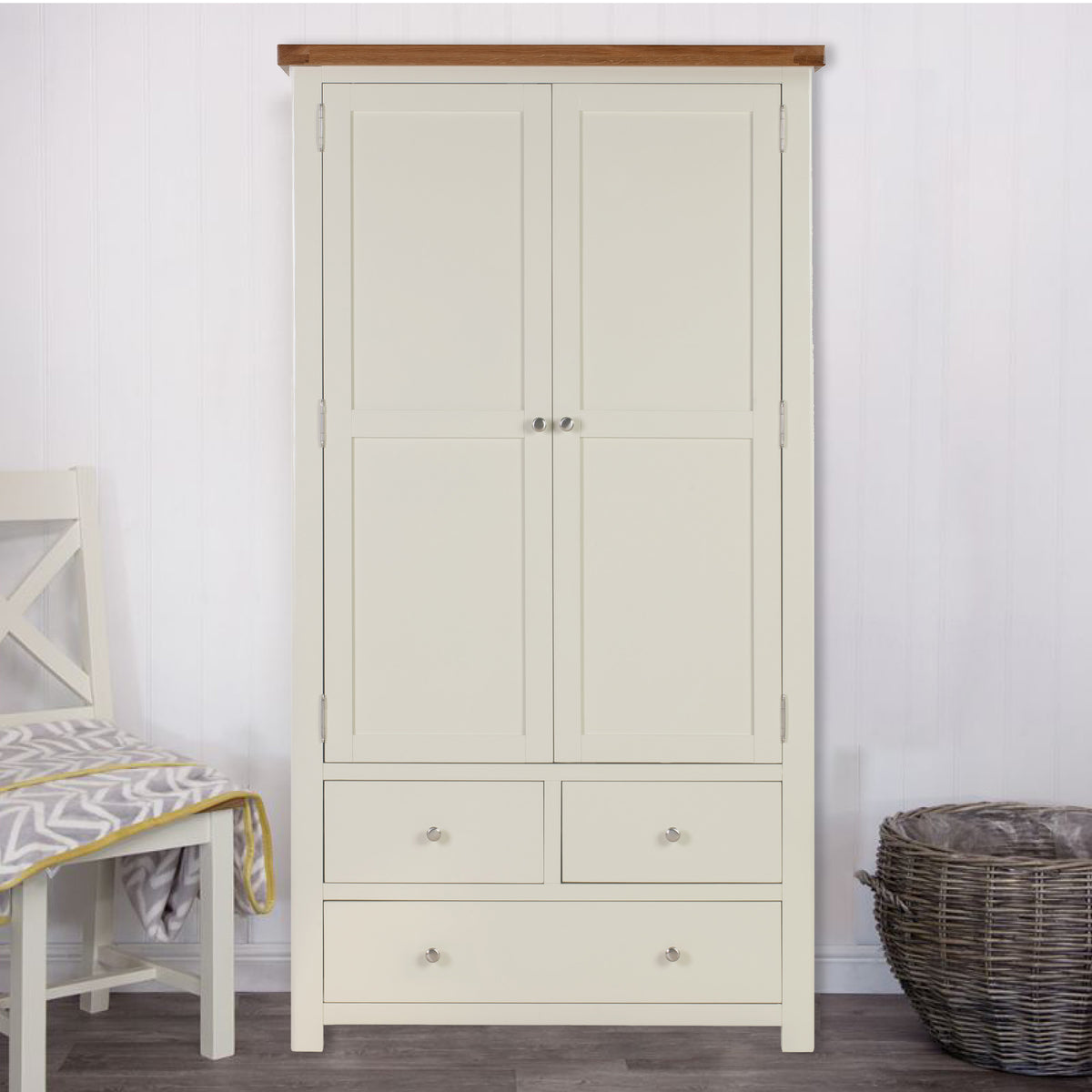 Cambridge Classic Cream Painted Oak Larder Unit – HomePlus Furniture