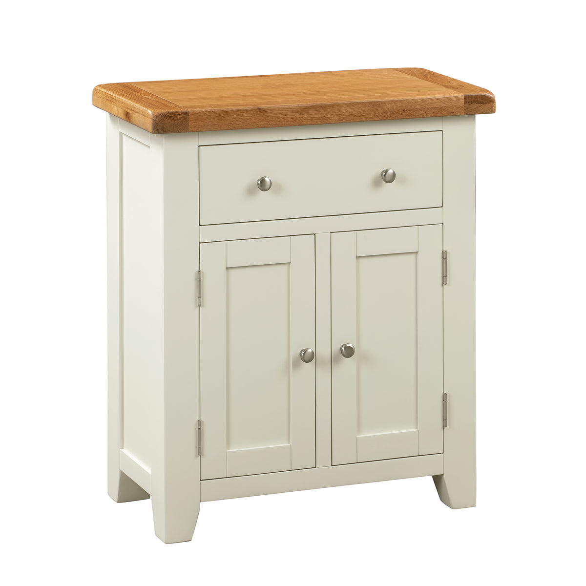 Cambridge Classic Cream Painted Oak Small 1 Drawer 2 Door Sideboard ...