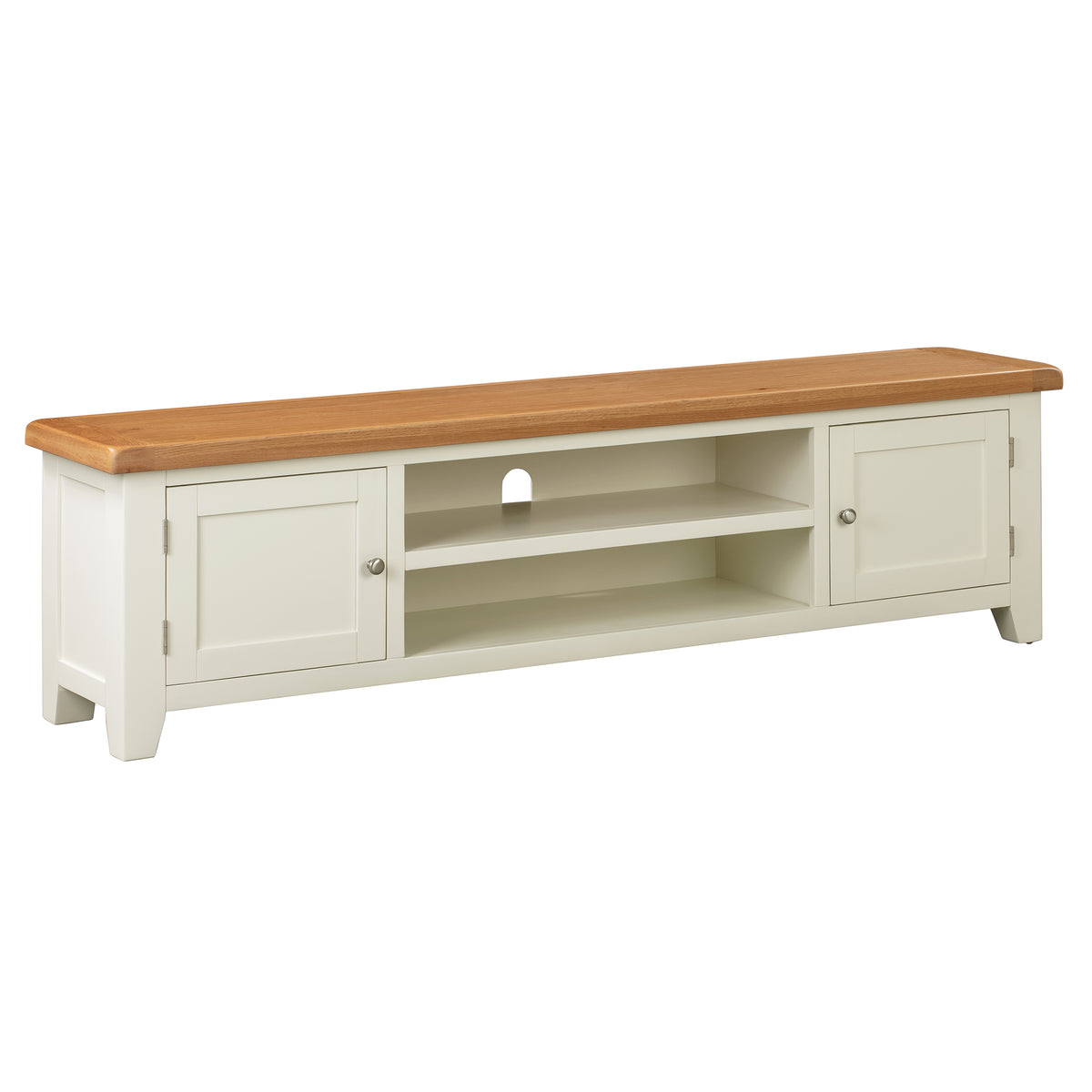 Cambridge Classic Cream Painted Oak Extra Large TV Unit – HomePlus ...